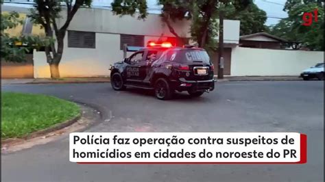 7 Suspeitos De Homicídios Em Cidades Do Noroeste Do Paraná São Presos