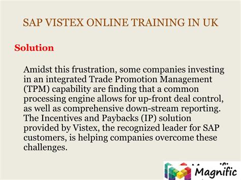 Ppt Sap Vistex Online Training Powerpoint Presentation Free Download