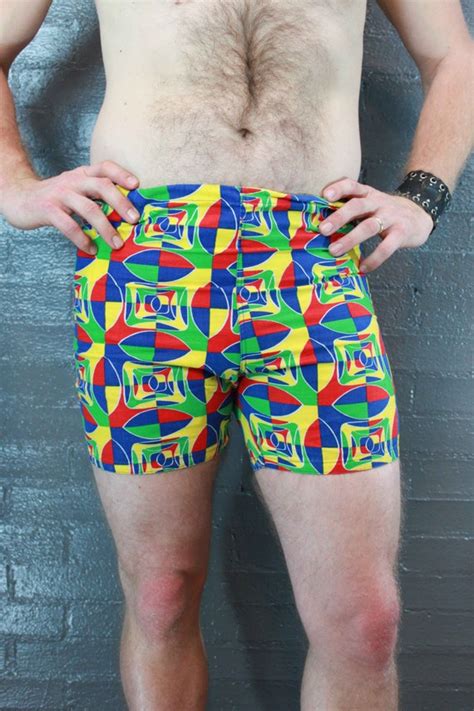 Vintage 1960s Mens Swim Trunks Psychedelic By Myswagshack On Etsy