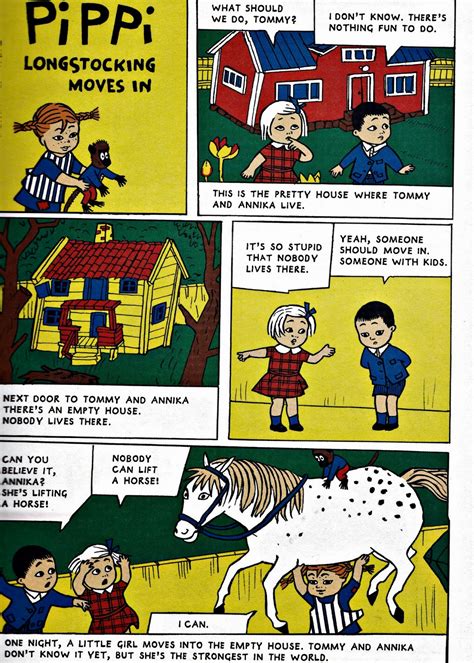 Vintage Books For The Very Young Pippi Longstocking Comics