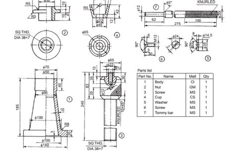screw jack details step iges t flex cad other 3d cad model
