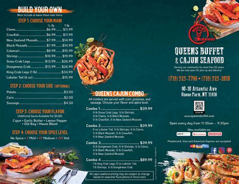 Seafood Buffet Menu