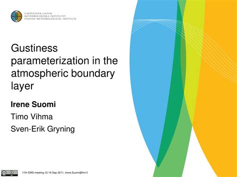 Ppt Gustiness Parameterization In The Atmospheric Boundary Layer Powerpoint Presentation Id