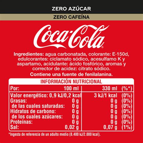 Coca Cola Zero Rotulo