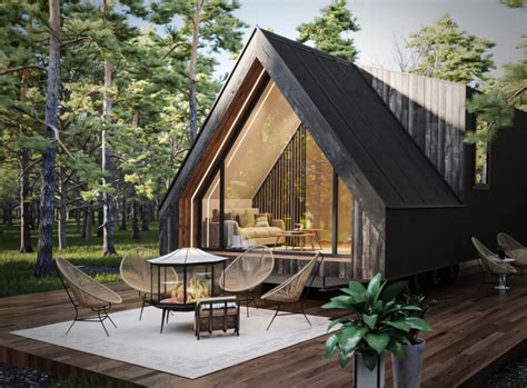 Modern A Frame Cabin By Liberation Tiny Homes