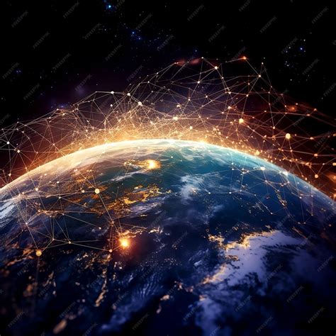 Premium Ai Image Abstract Technology Background Of The Spread Of Global Network Connectivity