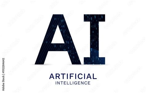 A Futuristic Ai Logo Featuring A Modern Digital Design Highlighting