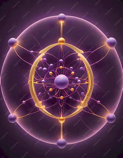 Premium Photo Abstract Atomic Lattice Structure Illustration