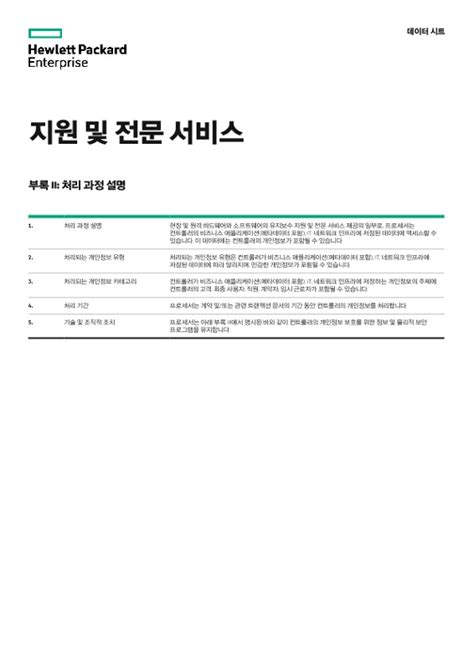 Hpe Data Privacy And Security Agreement Schedule With Hpe Support And Professional Services