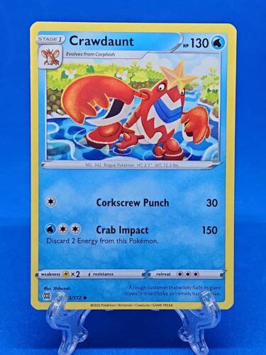 Crawdaunt Pokémon Card Brilliant Stars Pokemon TCG 033 172 NM MT eBay
