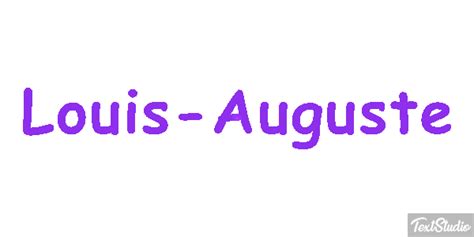 Louis Auguste Name Animated  Logo Designs