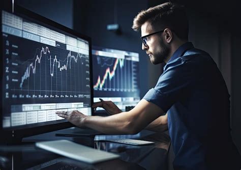Premium Ai Image Working As Data Analyst