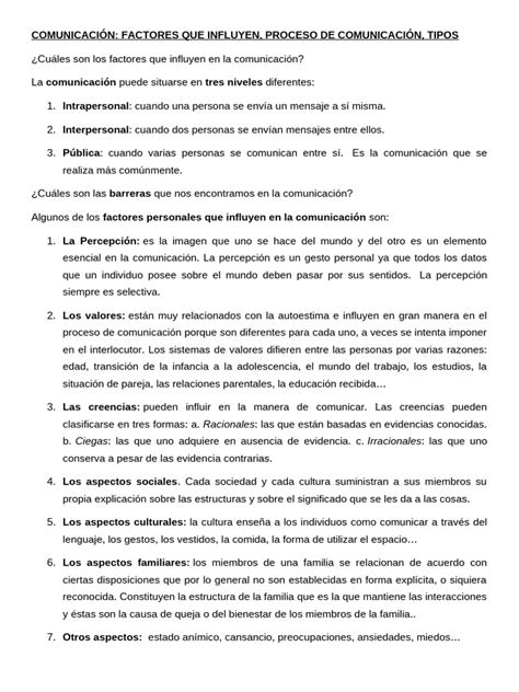 Caracteristicas De La Comunicacion Pdf Comunicación Comunicación
