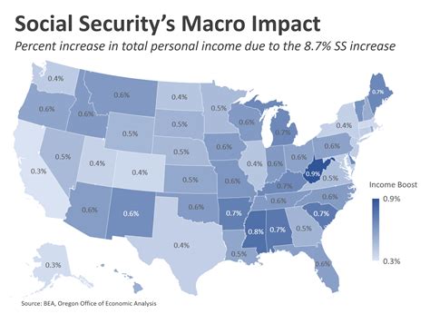 Social Security S Macro Impact Maps Of The Week Oregon Office Of