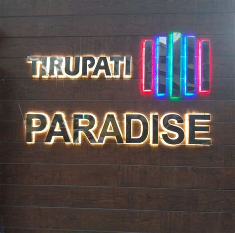 Rectangular 50mm Stainless Steel Led Letter Sign Board For Outdoor