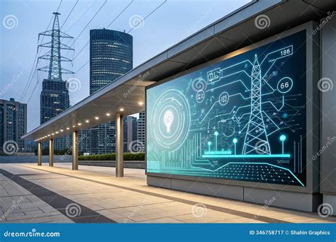 Vector Abstract Engineering Future Technology Electric Telecom Background Illustration