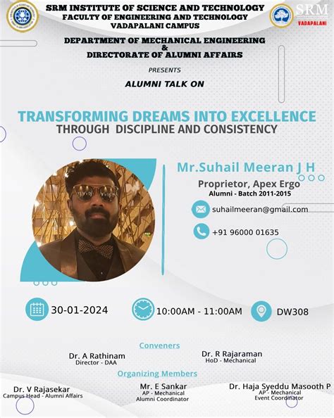 Srmist Vadapalani Campus On Linkedin Alumni