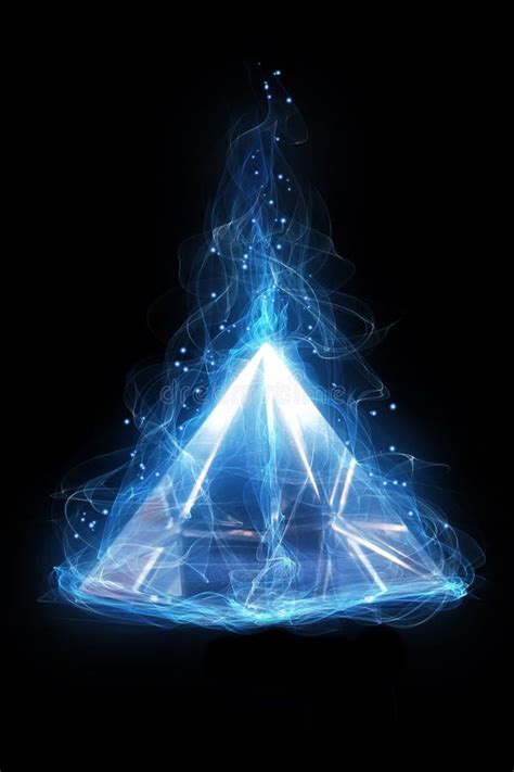 Magic Glass Pyramid Stock Illustration Illustration Of Esoteric 44879522