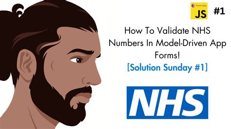 How To Validate Nhs Numbers In Model Driven App Forms [solution Sunday 1]