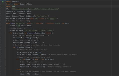 Scraping Timeouts Best Movies Of All Time A Python Web Scraping Tutorial By Bibiyana J Medium