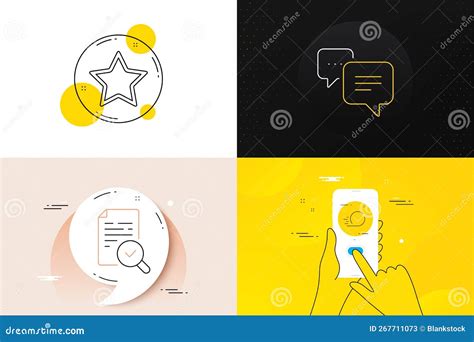 Minimal Set Of Checkbox Inspect And Star Line Icons For Web