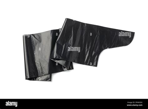 Garbage Bag Roll Isolated Trash Package New Rolled Plastic Bin Bags