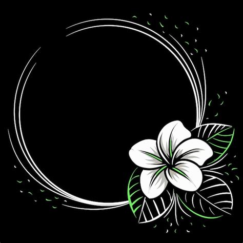Tarjeta Con Una Hermosa Flor Vector Premium