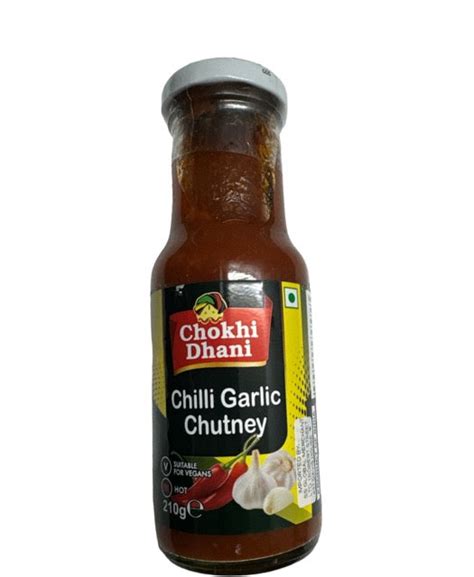 Chokhi Dhani Chilli Garlic Chutney 250g Spicy Indian Condiment In Hayes Food Bazaar