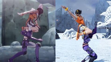 Anime VS Game Tekken Animated Moves Comparison YouTube