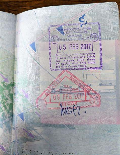 Malaysia Entry And Exit Stamps Rpassportporn
