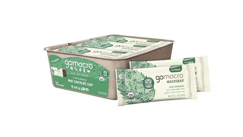 Amazon GoMacro MacroBar Organic Vegan Protein Bars Mint