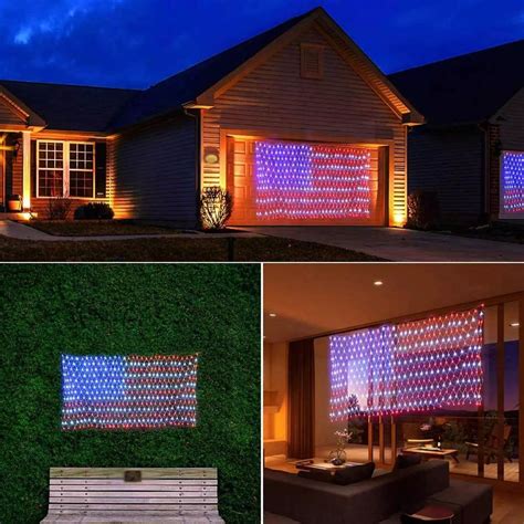 American Flag 420 Led String Lights Large Usa Flag Outdoor Lights Okbands