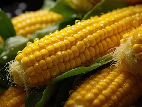 Premium Ai Image Corn Harvest Ears Of Corn Generative Ai