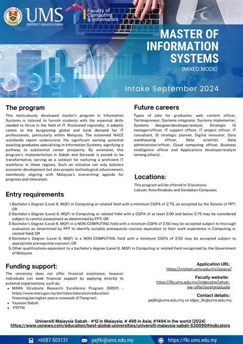 Fki Fci On Linkedin Master Of Information Systems Mixed Mode Faculty