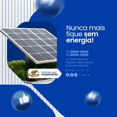Social Media Energia Solar Behance