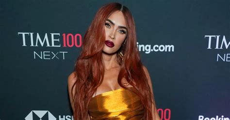 Megan Fox Debuts Red Hot Hair Transformation As She Wears Racy Gown At