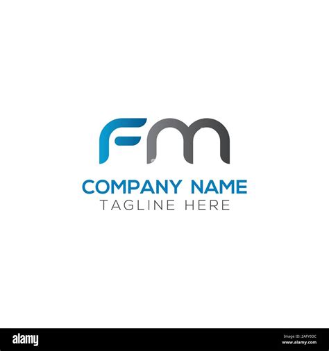 Initial Fm Letter Linked Logo Creative Letter Fm Modern Business Logo