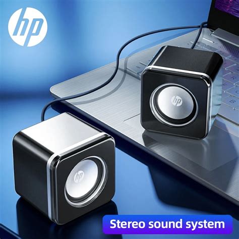 HP Mini Desktop PC And Laptop Wired Speaker USB 4D Stereo Sound Surround NS1Pro Shopee Singapore