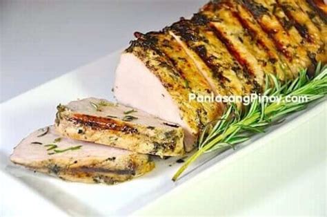 Grilled Rosemary Garlic Pork Tenderloin