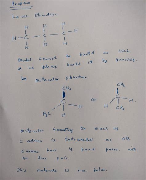 Solved 3 Propane C3hs Draw The Lewis Structure Include All Lone