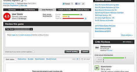 can someone please tell me why metacritic won t show me any user