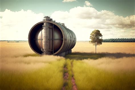 Premium Photo Gas Pipeline And Brown Steel Trunk In Open Field