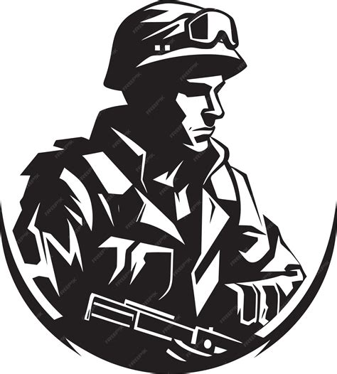 Premium Vector Courageous Warrior Illuminated Iconic Emblem Design
