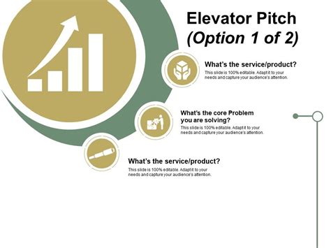 Elevator Pitch Template 1 Ppt Powerpoint Presentation Outline Graphics Example