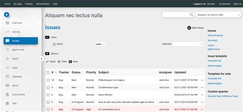 Theme List Redmine