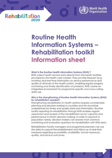 Routine Health Information Systems Rehabilitation Toolkit