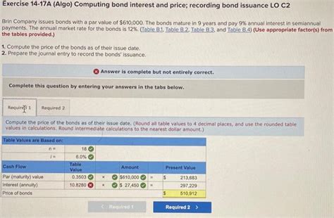solved exercise 14 17a algo computing bond interest and