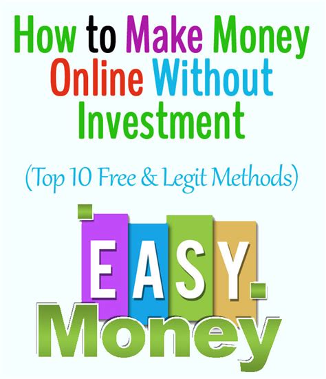Top 10 Legit Ways To Make Money Online Without Investment
