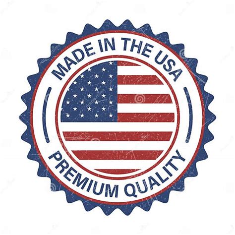 Made In Usa Logo Stamp Made In The Usa Label Premium Quality Badge