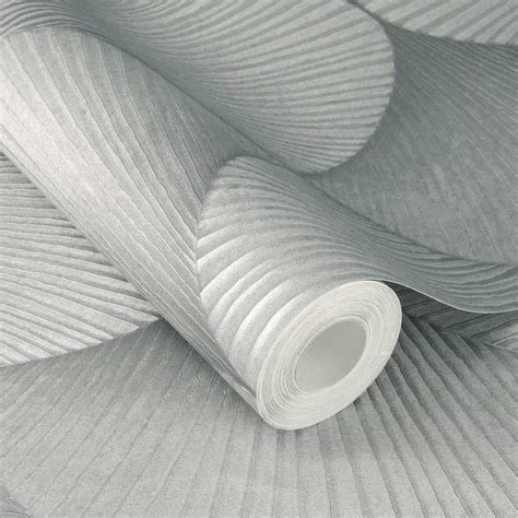 Shell Fan By Albany Grey Wallpaper Wallpaper Direct